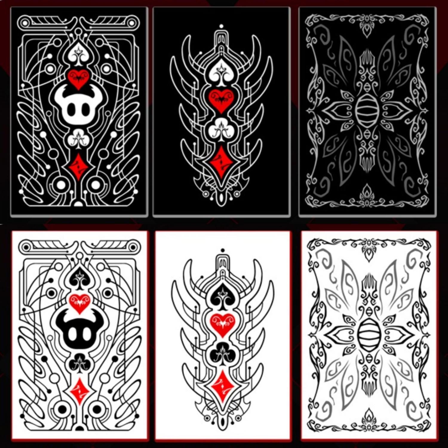 Hollow Knight Inspired Playing Card Deck 54 Poker Size Cards Fan Made ...